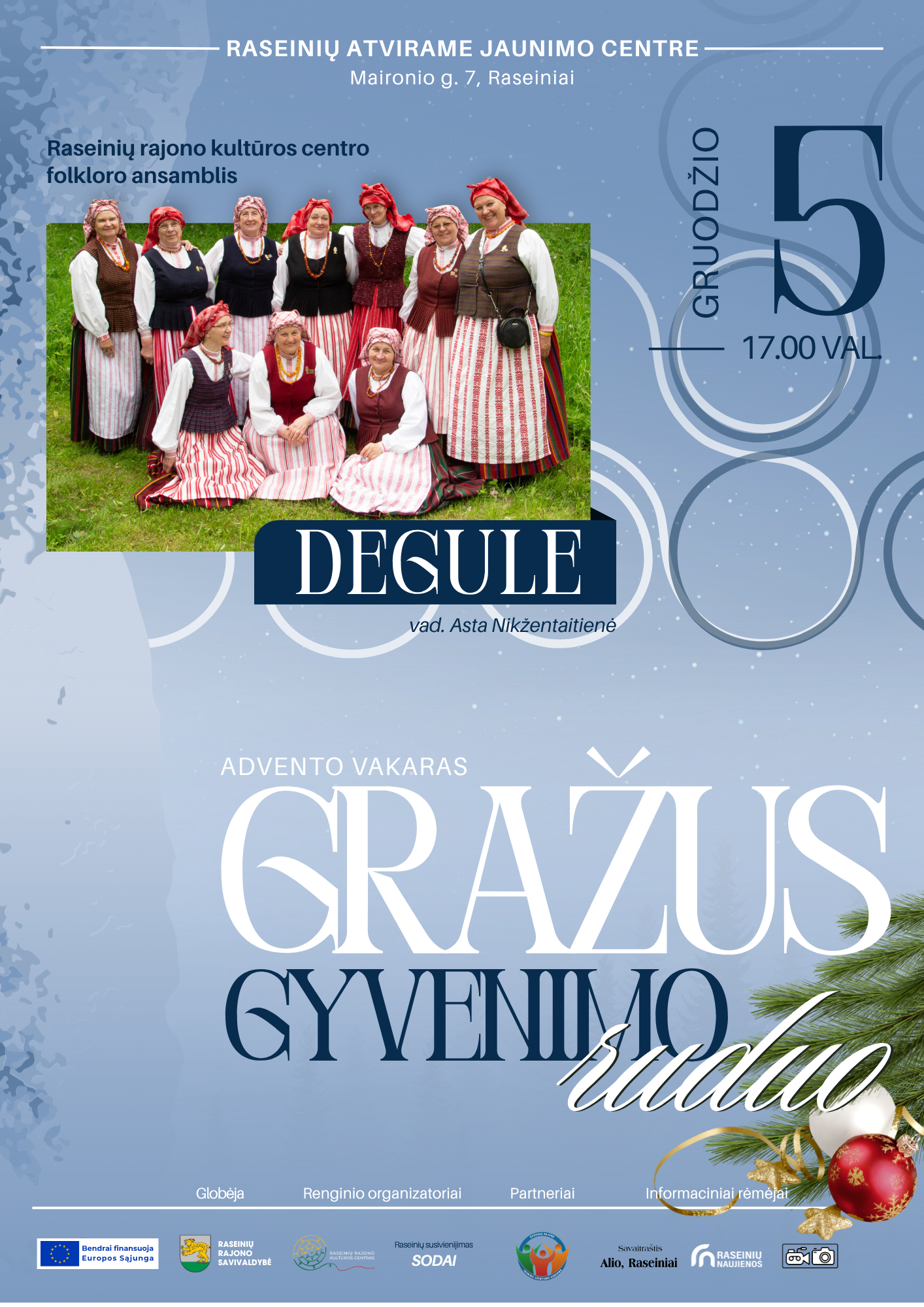 Projektas „Gražus gyvenimo ruduo“ - Advento vakaras - Raseinių rajono ...